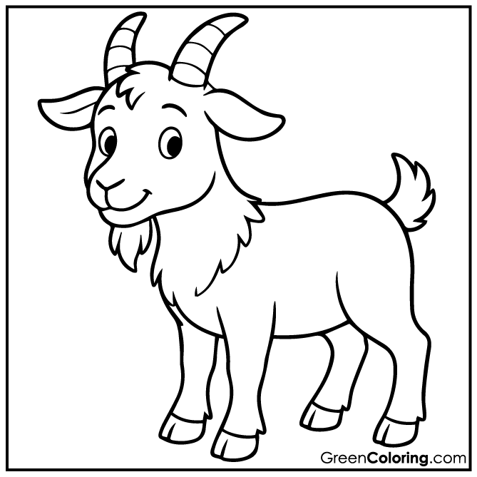 30 Goat Coloring Pages (Download Free Printable PDF) - Coloring Feel